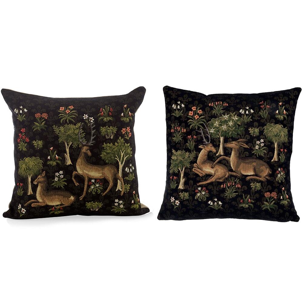 Medieval Stags Tapestry Pillows