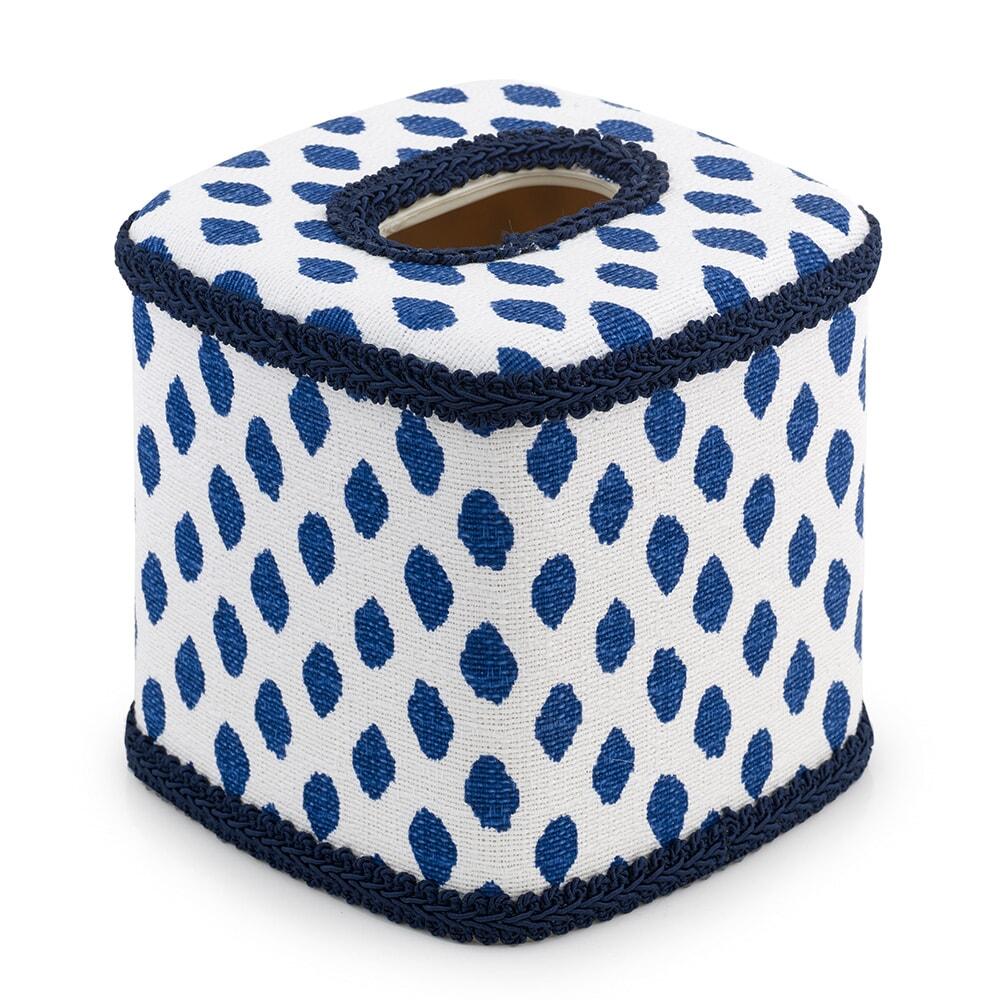 Midnight Navy Wastebasket & Tissue Box Cover