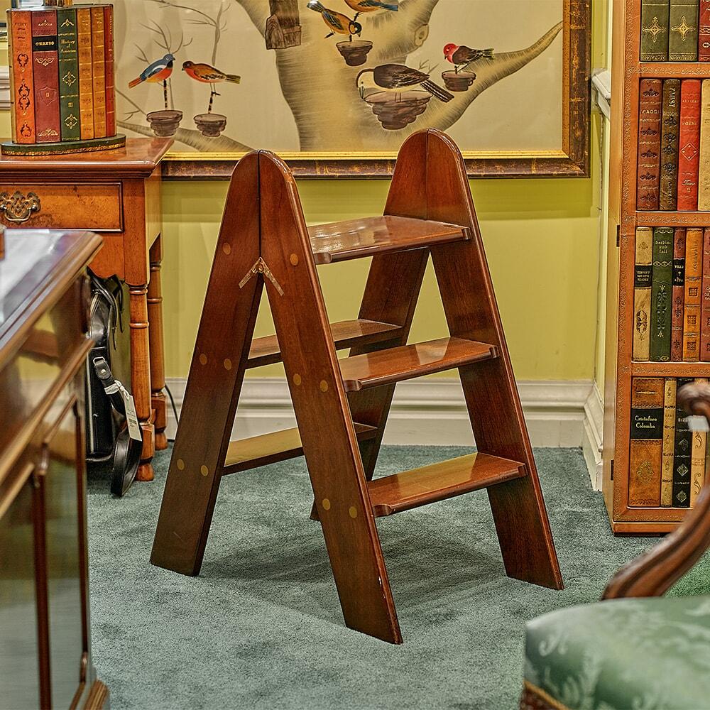 Mahogany Library Steps