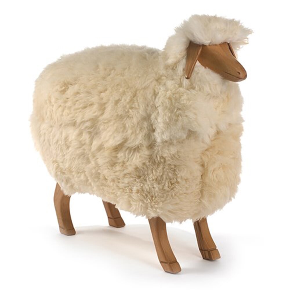 Natural Oak Sheep Footrests