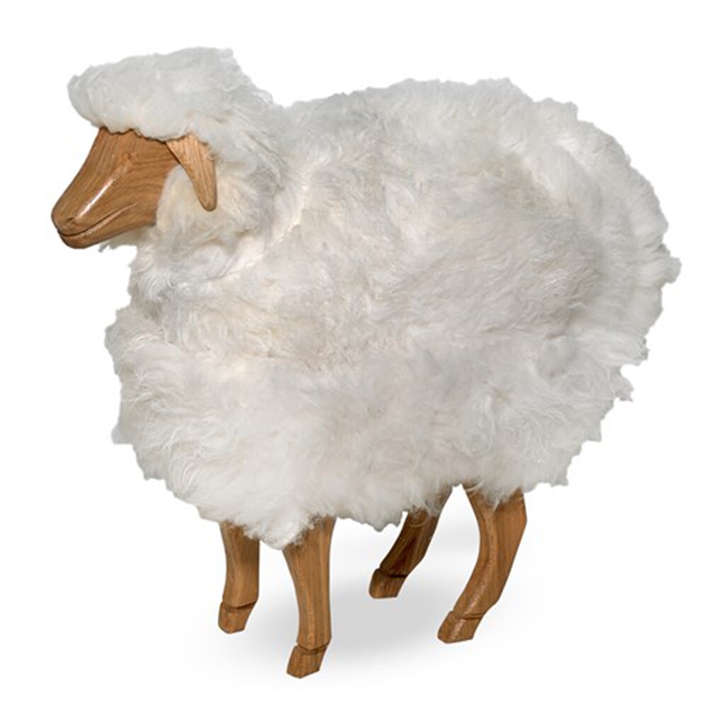 Natural Oak Sheep Footrests