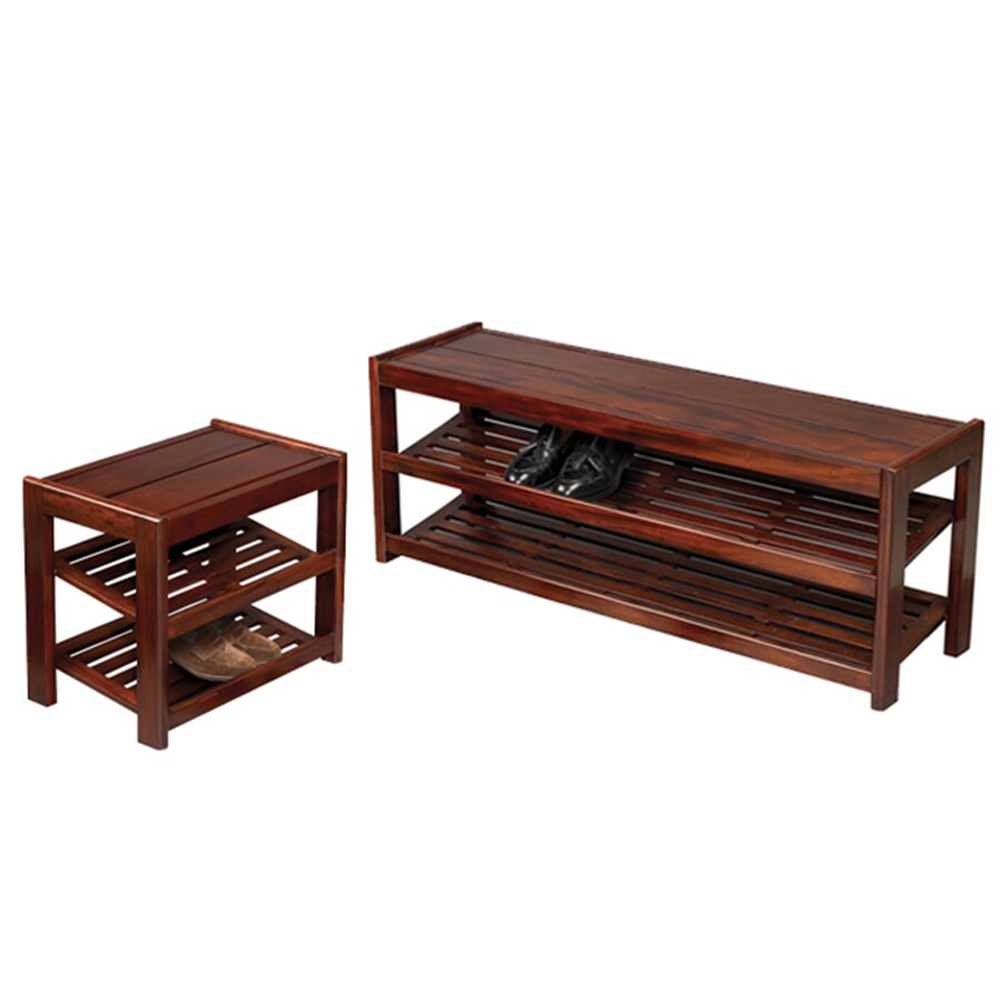 Mahogany Shoe Rack Benches
