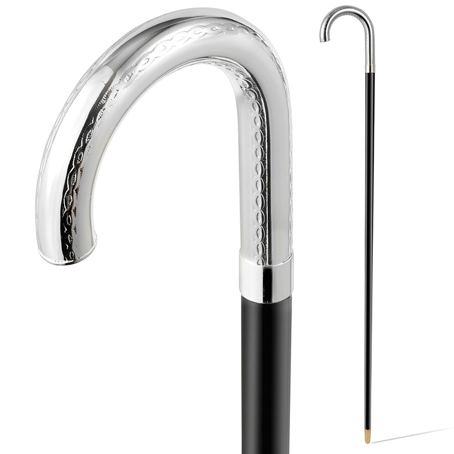 Silver Handled Italian Walking Sticks