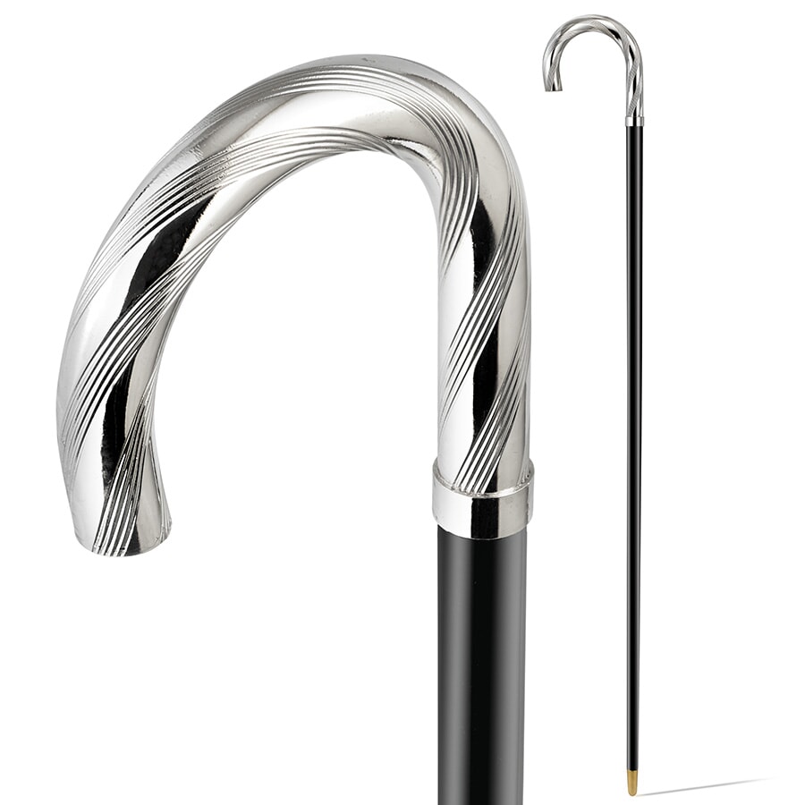 Silver Handled Italian Walking Sticks