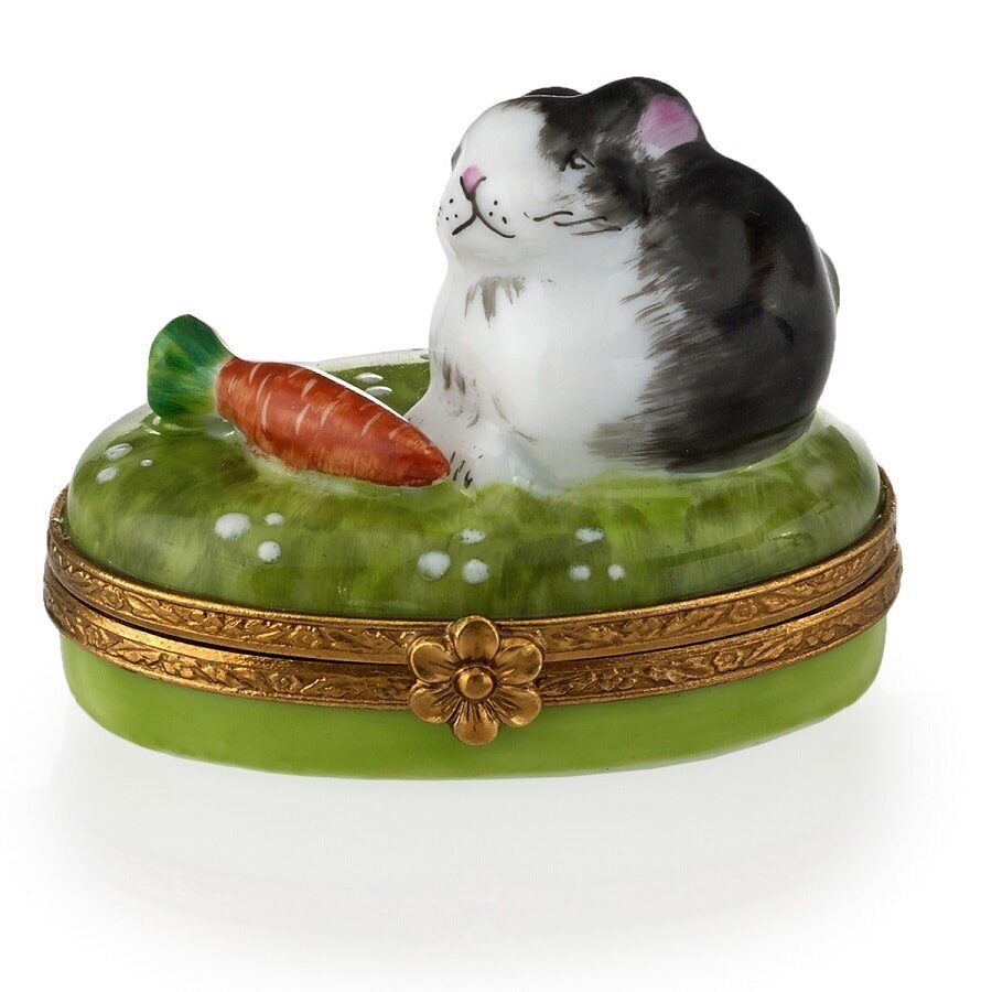 Rabbit with Carrot Limoges Box