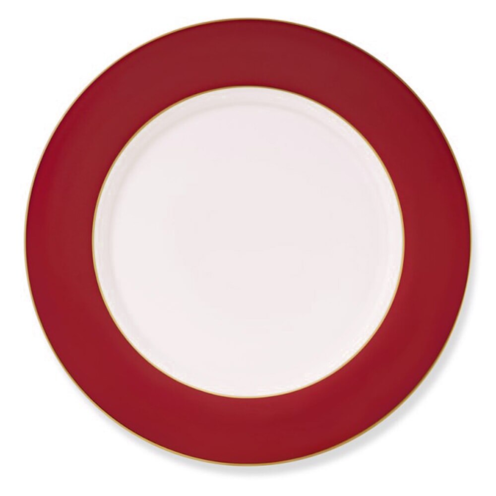 Pickard Color Sheen Red & Gold Charger / Presentation Plate