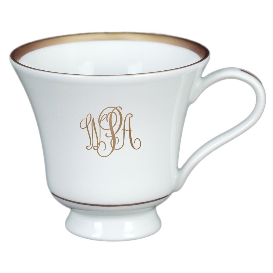 Pickard Signature Gold Script Monogram Margaret Teacup
