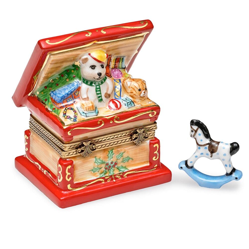 Christmas Toy Chest Limoges Box