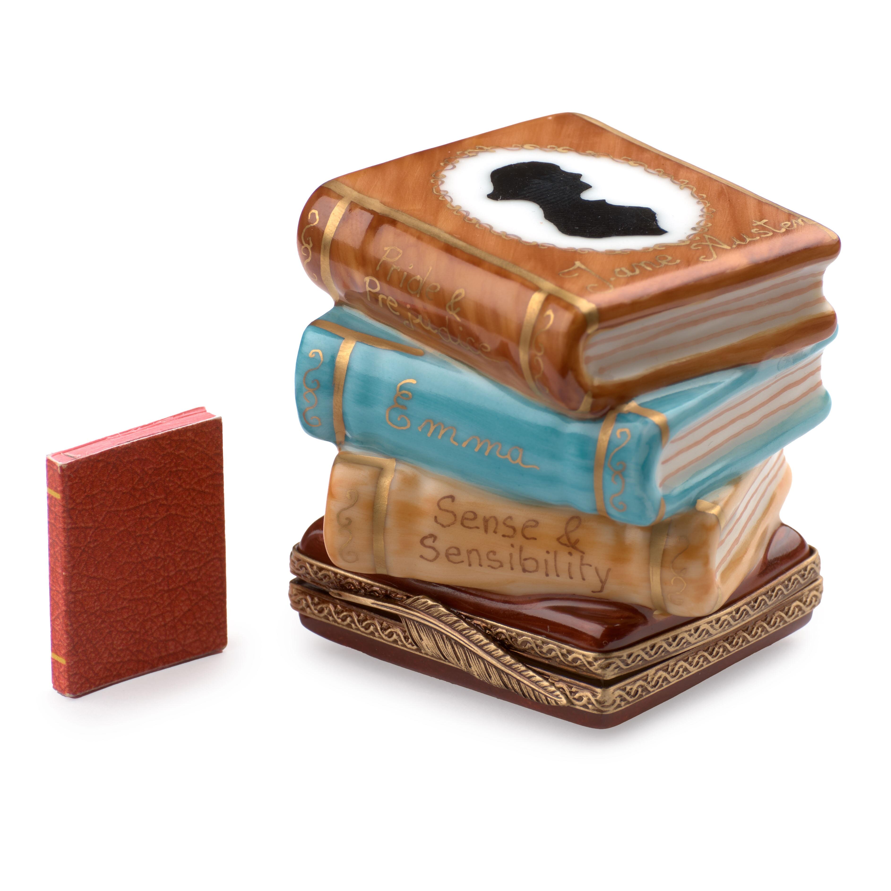 Jane Austen Stack of Books Limoges Box