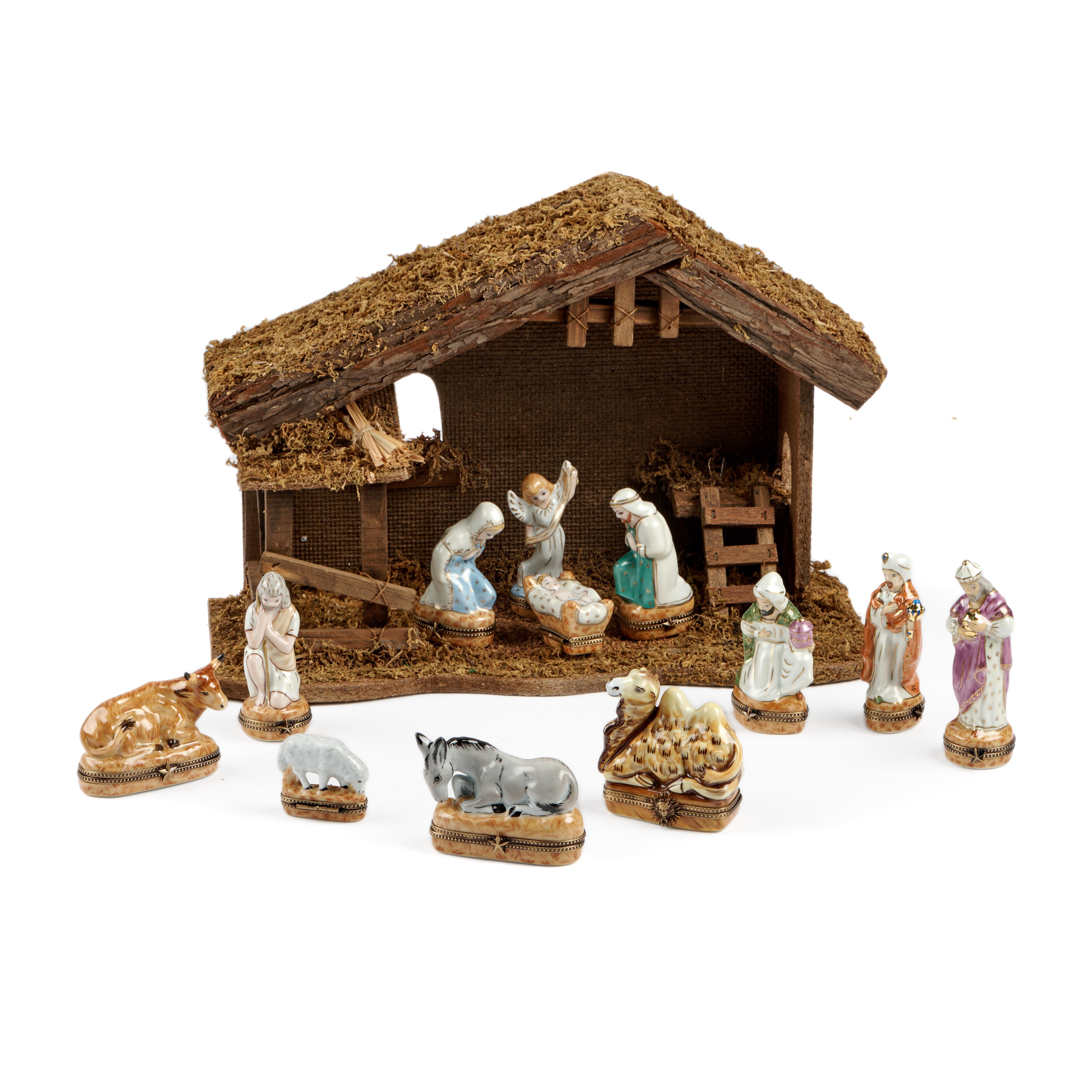 12-Piece Limoges Nativity Set