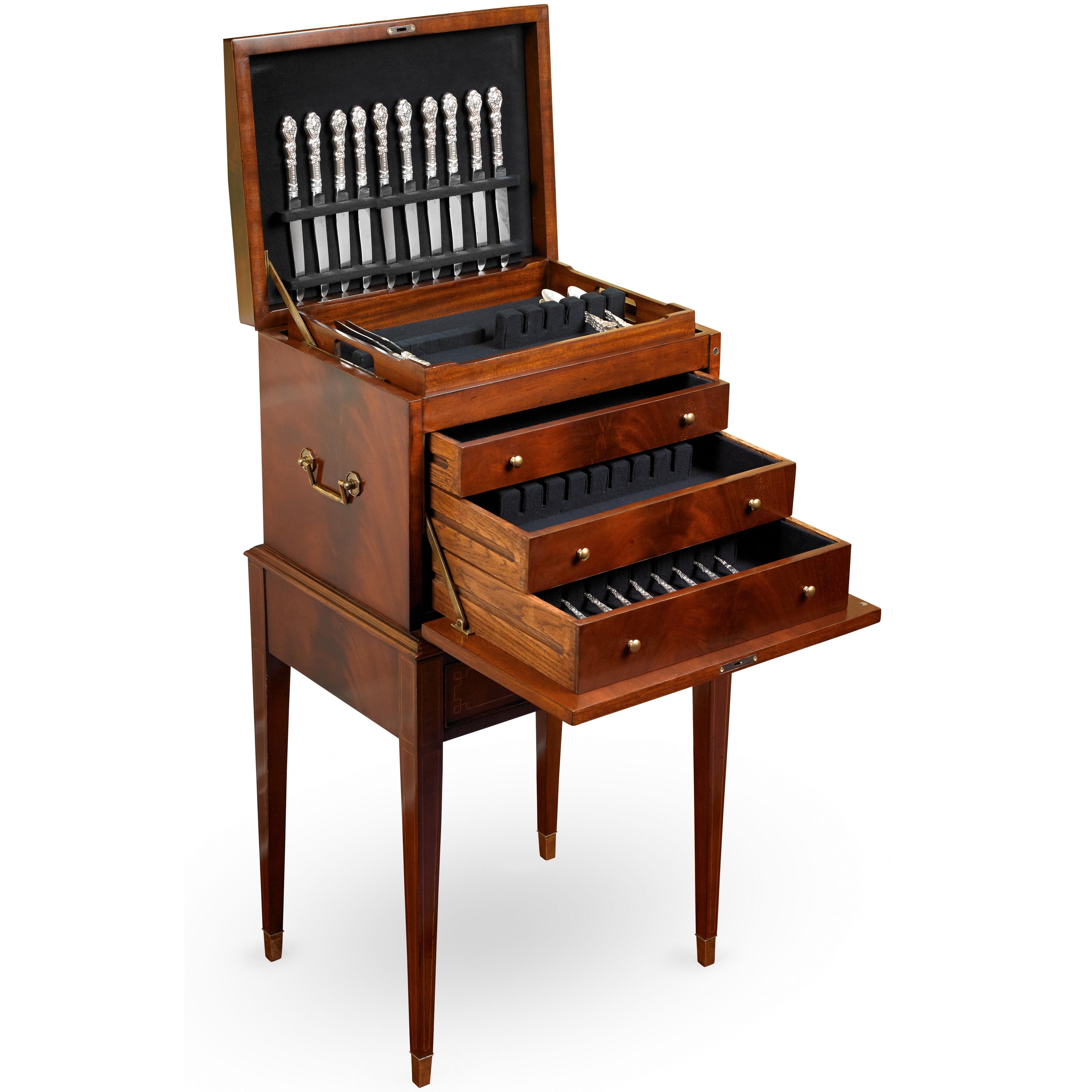 Mahogany Silver Chest