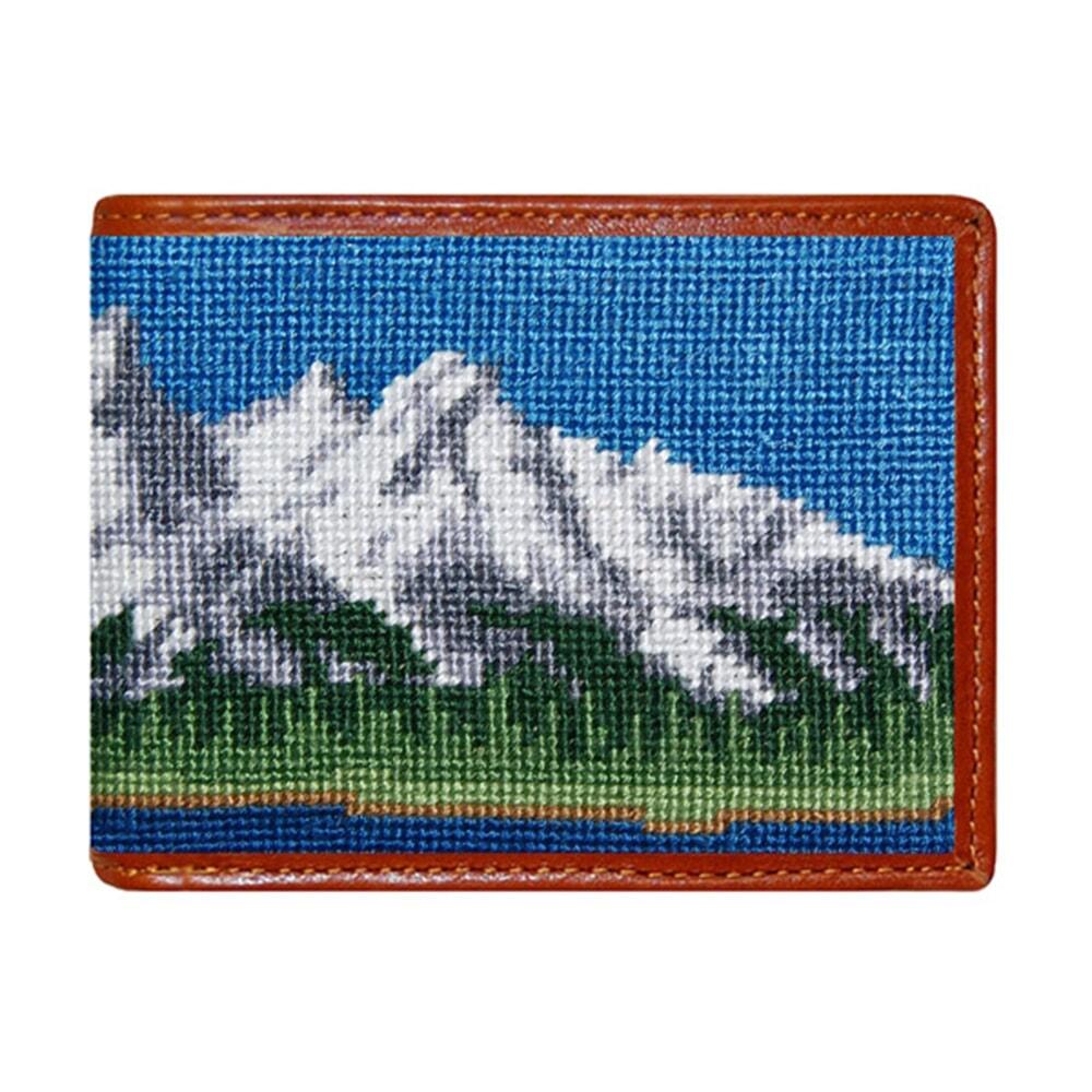 Teton Mountains Needlepoint Wallet