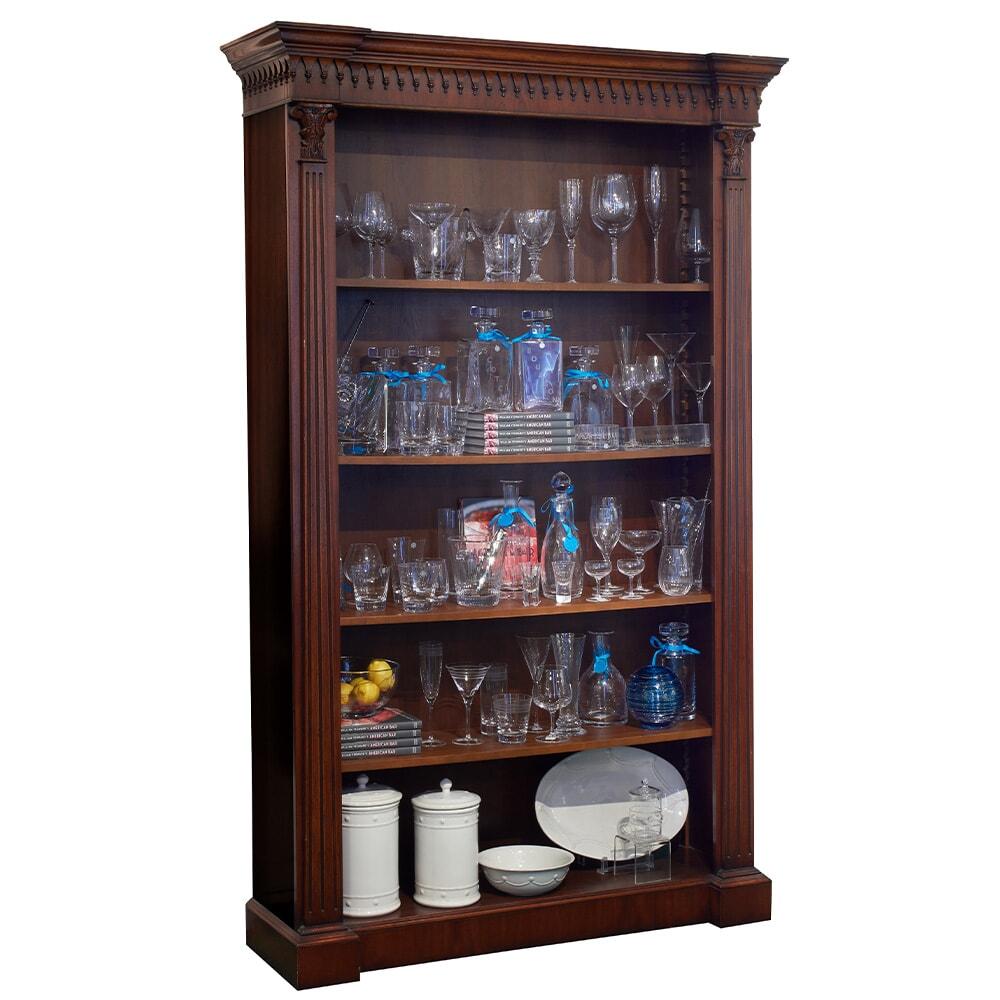 Mahogany Architectural Bookcase, Wide