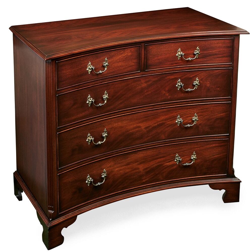 Mahogany Concave Chest