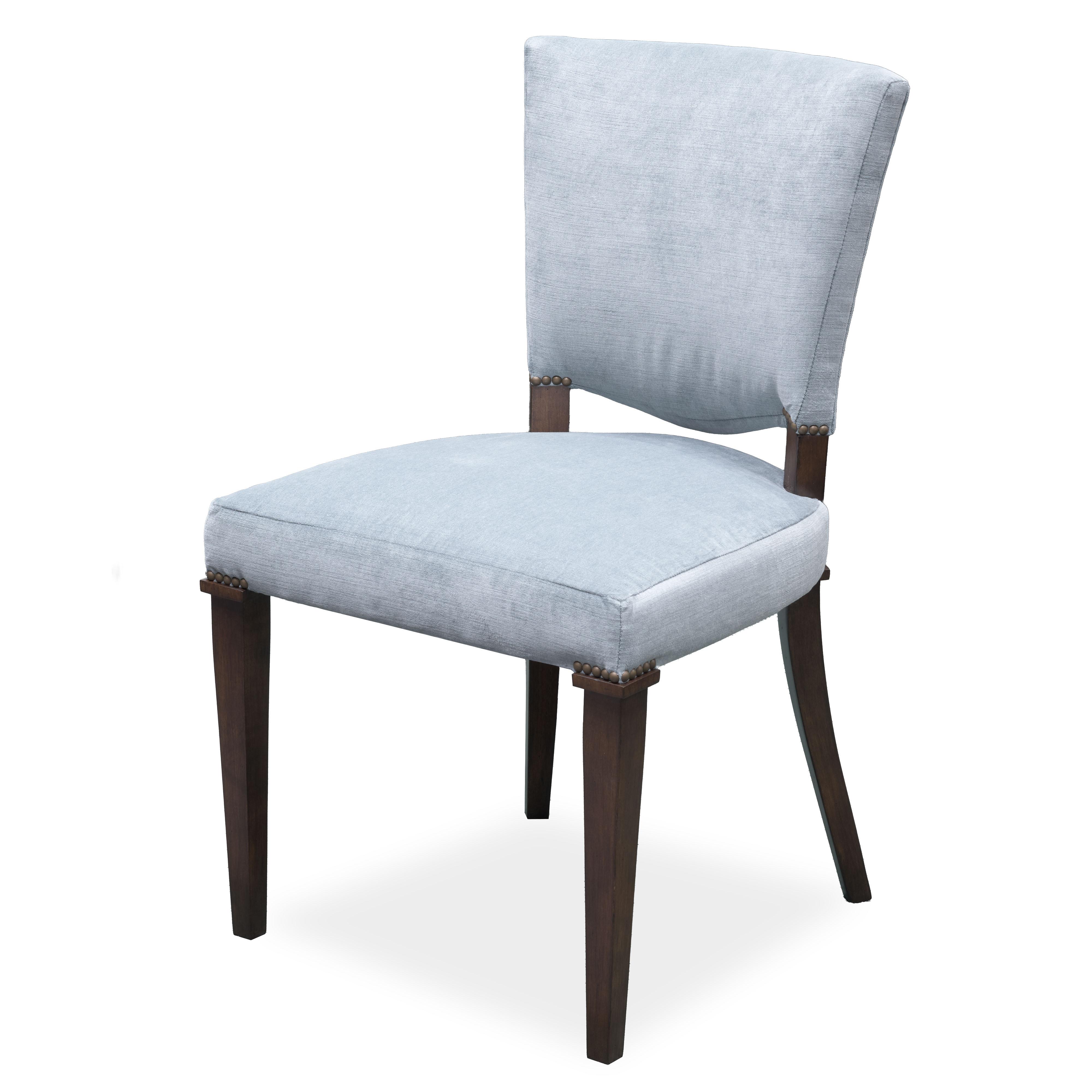 Trinity Upholstered Dining Chair, Sky Blue