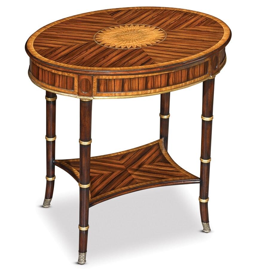 Rosewood Oval Side Table