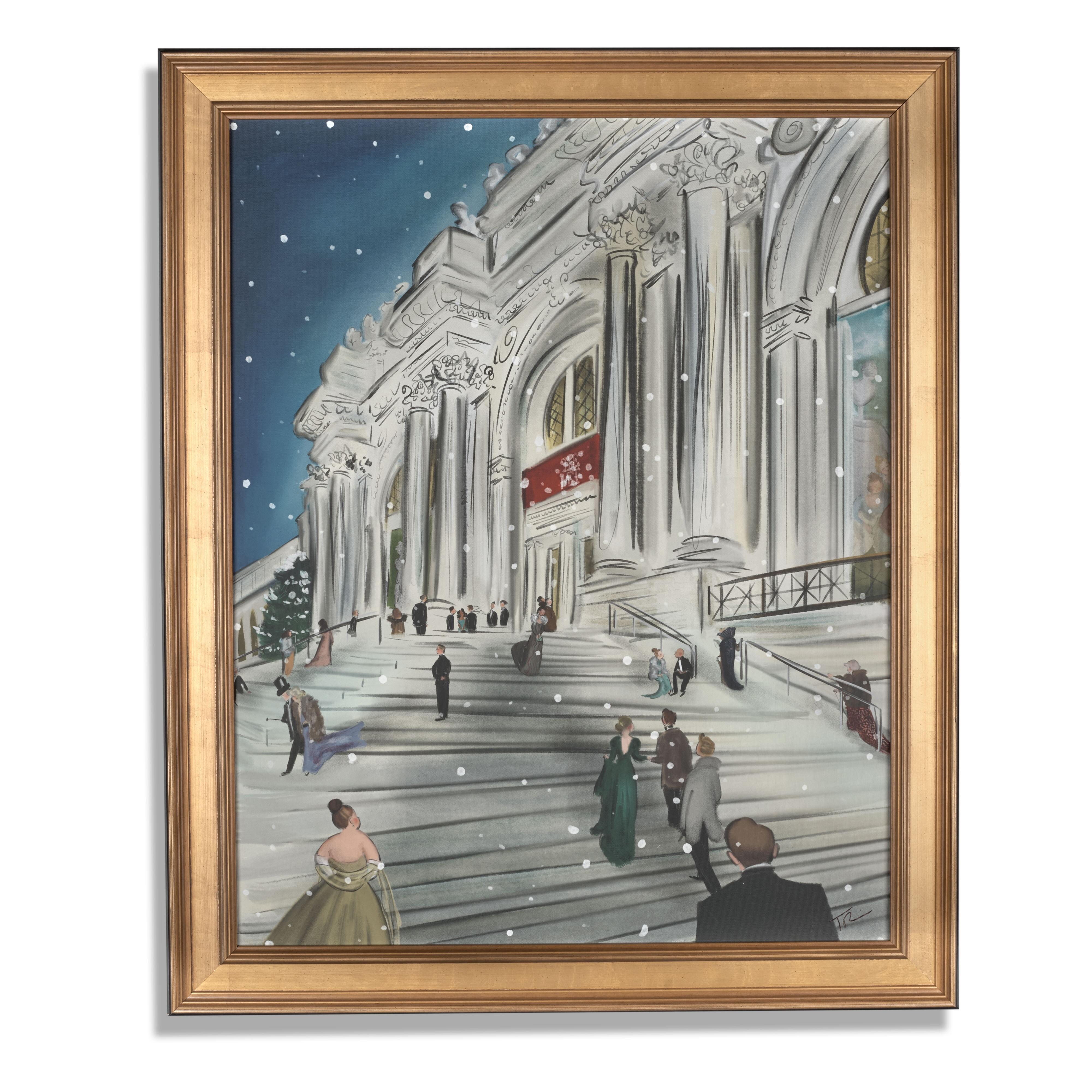 Tug Rice Winter in NYC II Met Steps Giclee