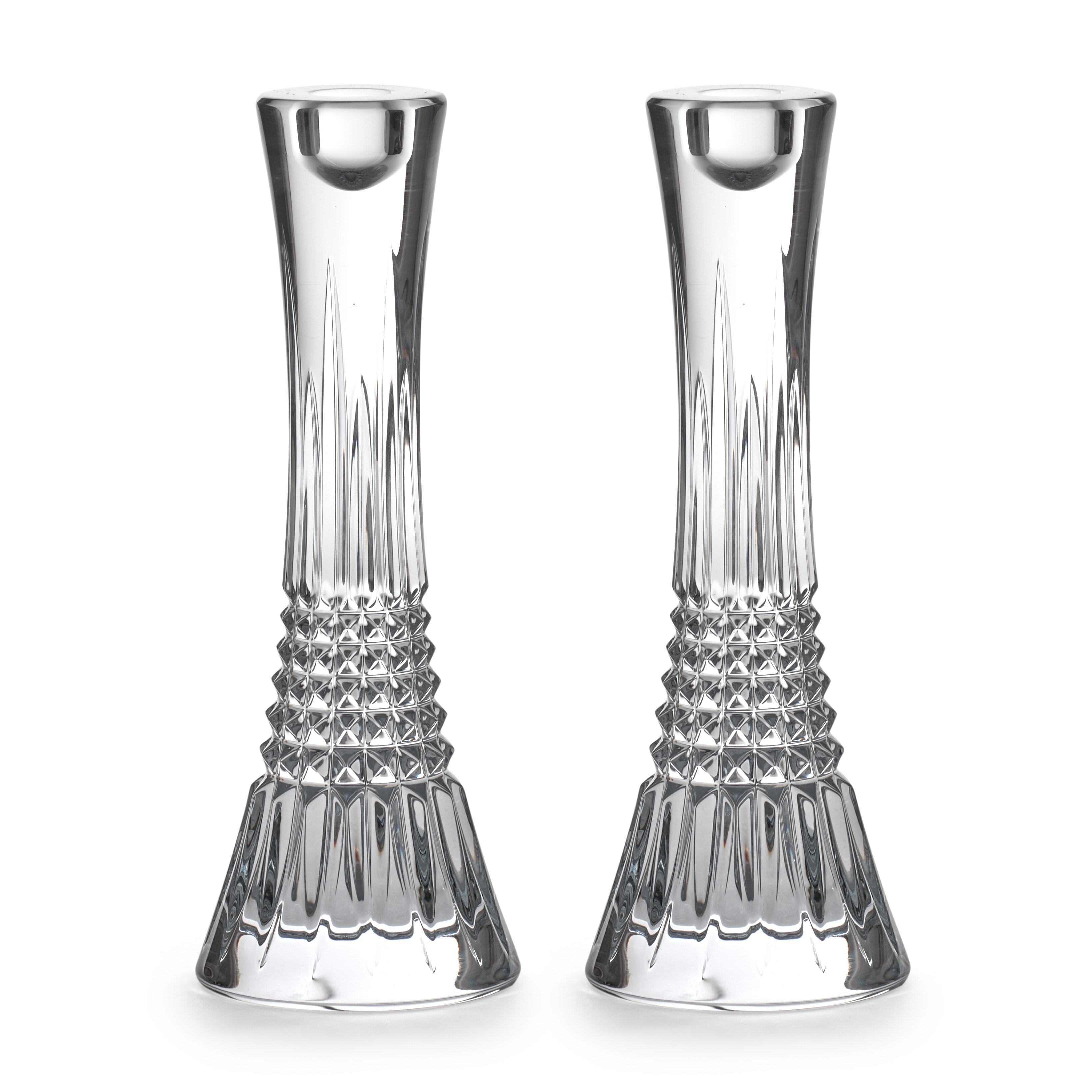 Waterford Lismore Diamond Candlesticks, Set of 2